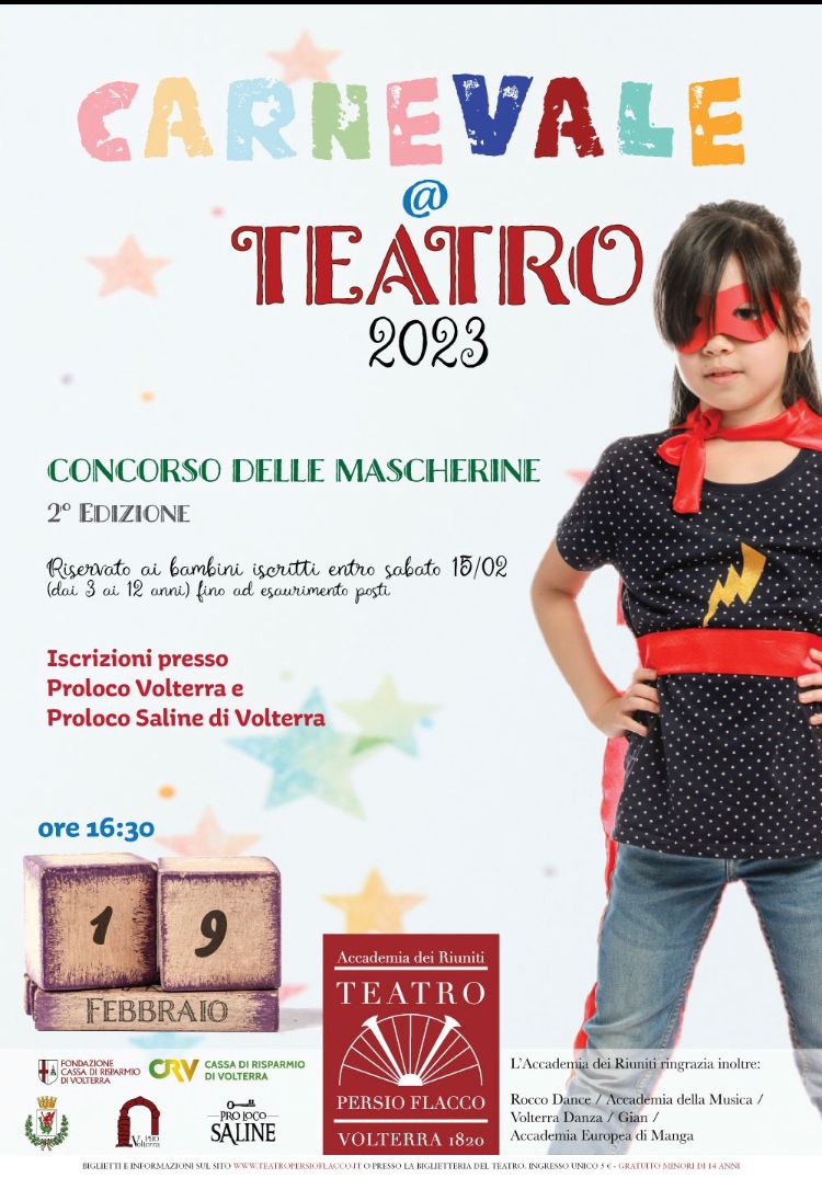 CARNEVALE A TEATRO – Concorso delle Mascherine | OOOH.Events | Biglietteria online gratis per ...